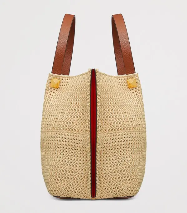 Valentino Garavani Vlogo Signature Medium Tote Bag - Beige
