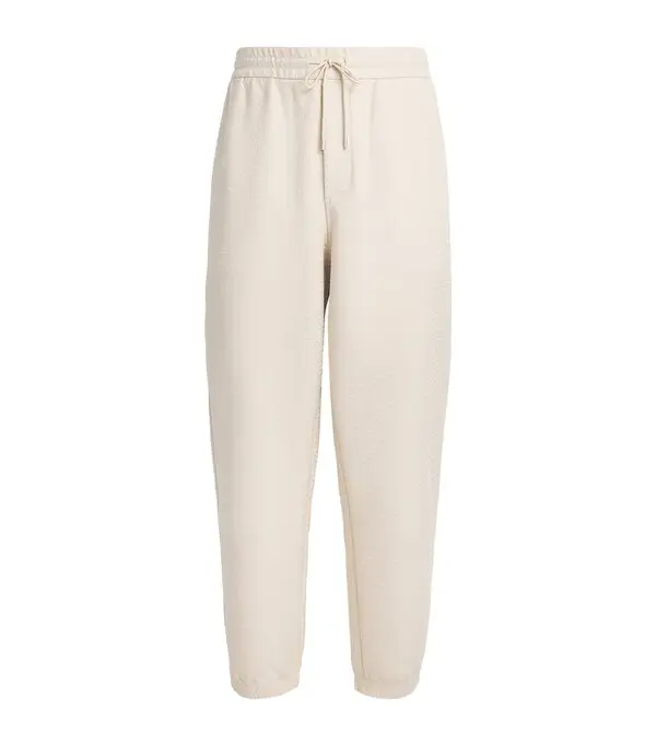 Emporio Armani Logo Drawstring Sweatpants - Beige