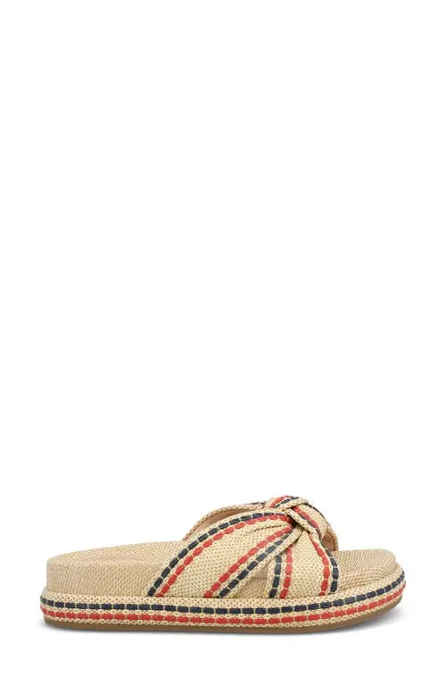 Mia Giade Platform Sandal - Nat/red/navy