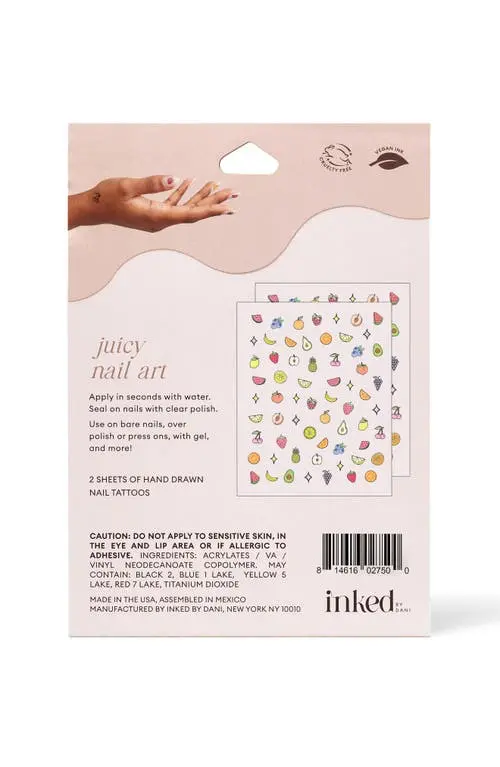 INKED BY DANI Juicy Nail Art Tattoos - Multi