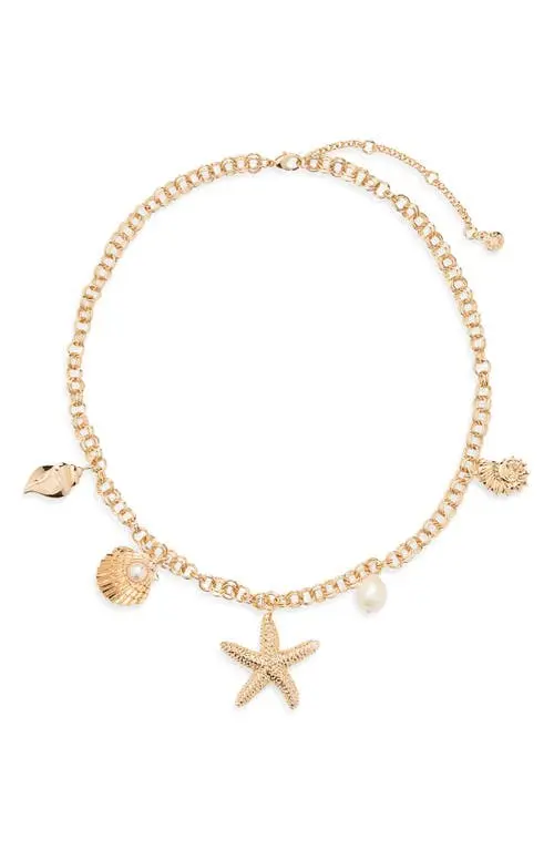 Baublebar Mariam Charm Necklace - Gold