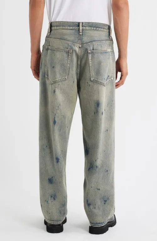 Rag & Bone Splatter Baggy Straight Leg Jeans
