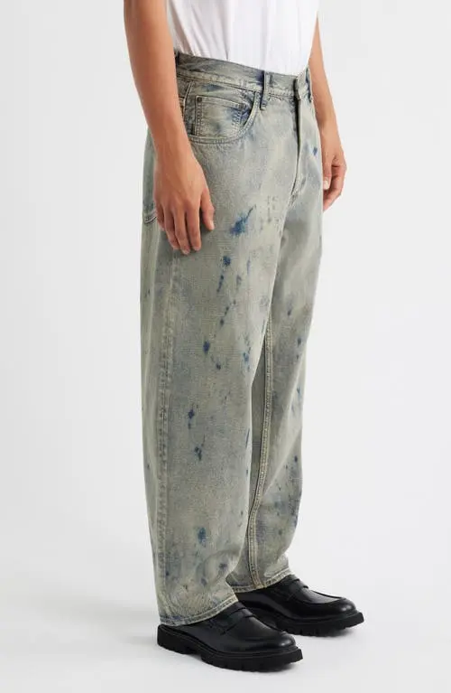 Rag & Bone Splatter Baggy Straight Leg Jeans