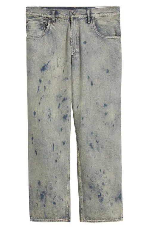 Rag & Bone Splatter Baggy Straight Leg Jeans