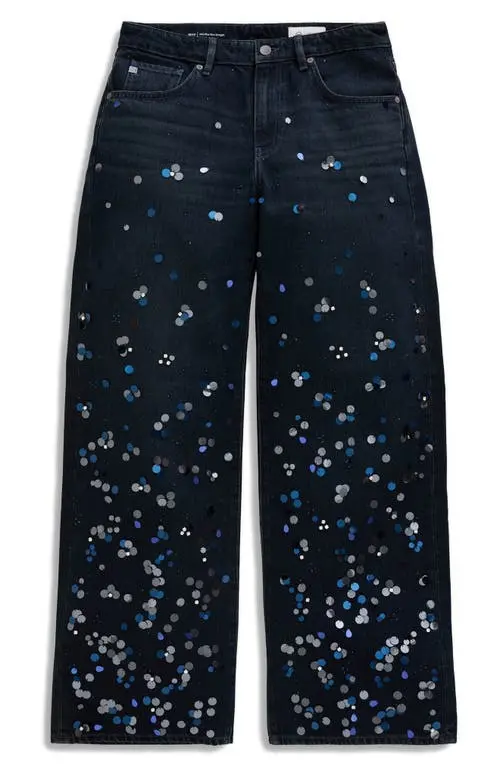 Ag Adria Low Rise Wide Leg Jeans - Flashlight