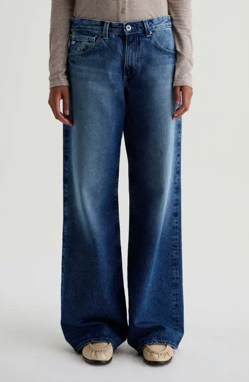 Ag Adria Low Rise Wide Leg Jeans - Ojai