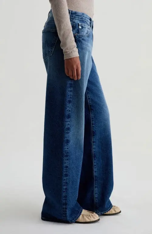 Ag Adria Low Rise Wide Leg Jeans - Ojai