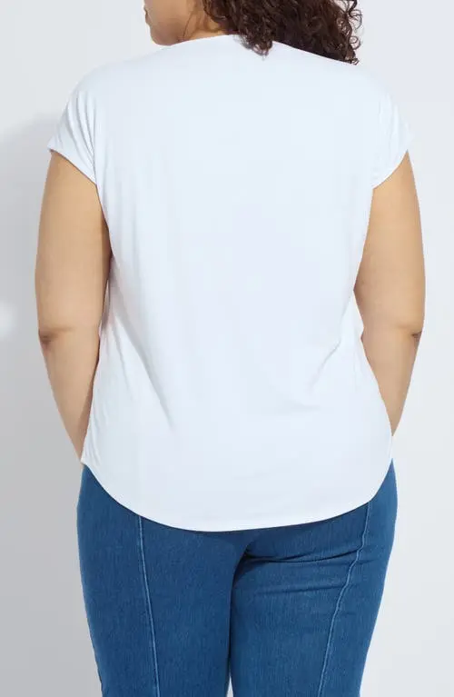 Lyssé Cap-sleeve T-shirt - White