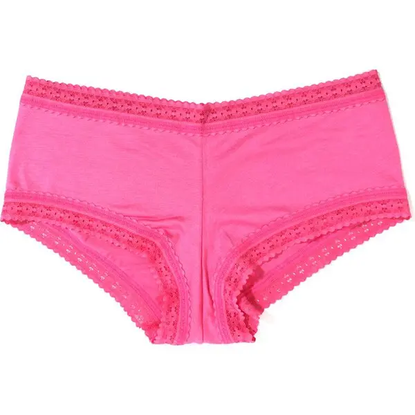 Hanky Panky Dream Lace Trim Boyshorts - Kiss From A Rose