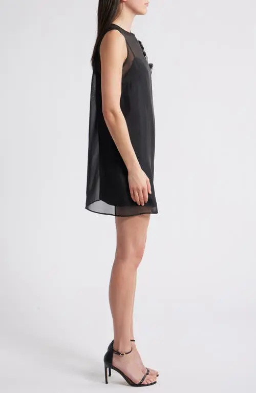 LUCY PARIS Rosette Shift Mini Dress