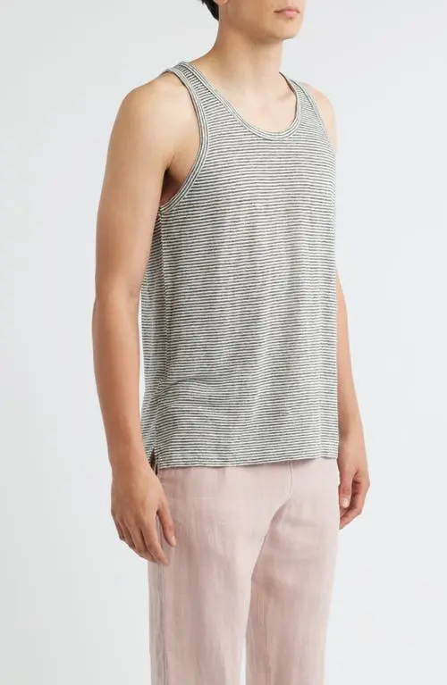 ALEX CRANE Linen Tank - Lines