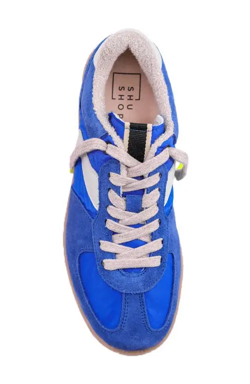 SHU SHOP Sylvia Lace-up Sneakers - Blue Suede