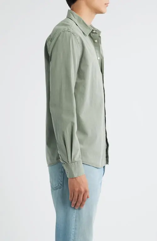 ALEX CRANE Pac Organic Cotton Button-up Shirt - Jade