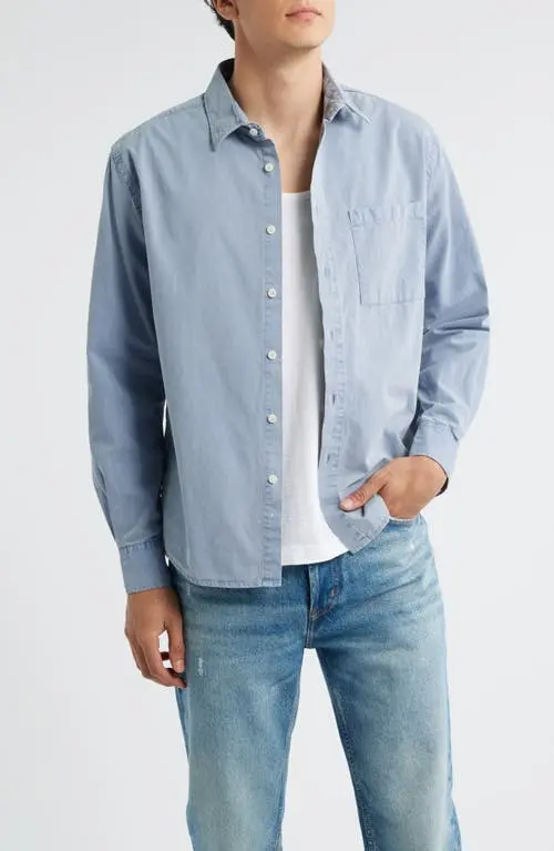 ALEX CRANE Pac Organic Cotton Button-up Shirt - Wave