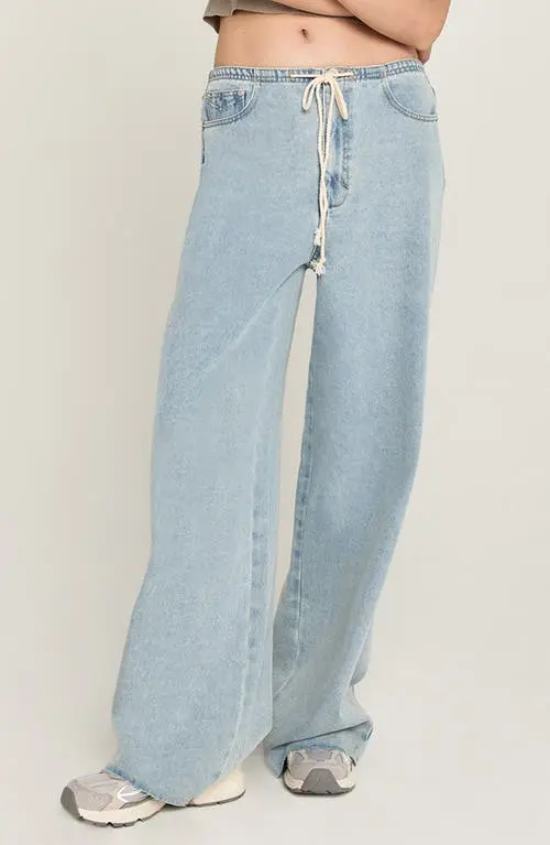 UNPUBLISHED Reece Raw Hem Wide Leg Jeans