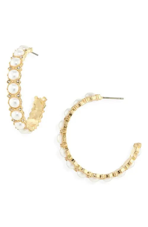 Baublebar Eloise Faux Hoop Earrings - Pearl