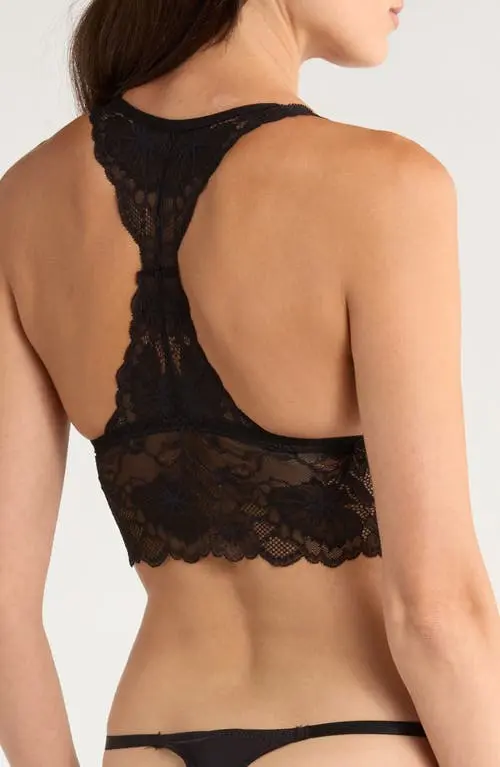Hunkemoller Stormi Lace Trim Racerback Bralette