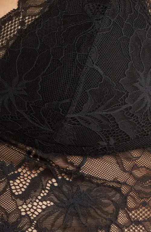 Hunkemoller Stormi Lace Trim Racerback Bralette