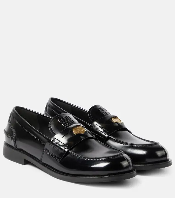 Miu Miu Leather Loafers