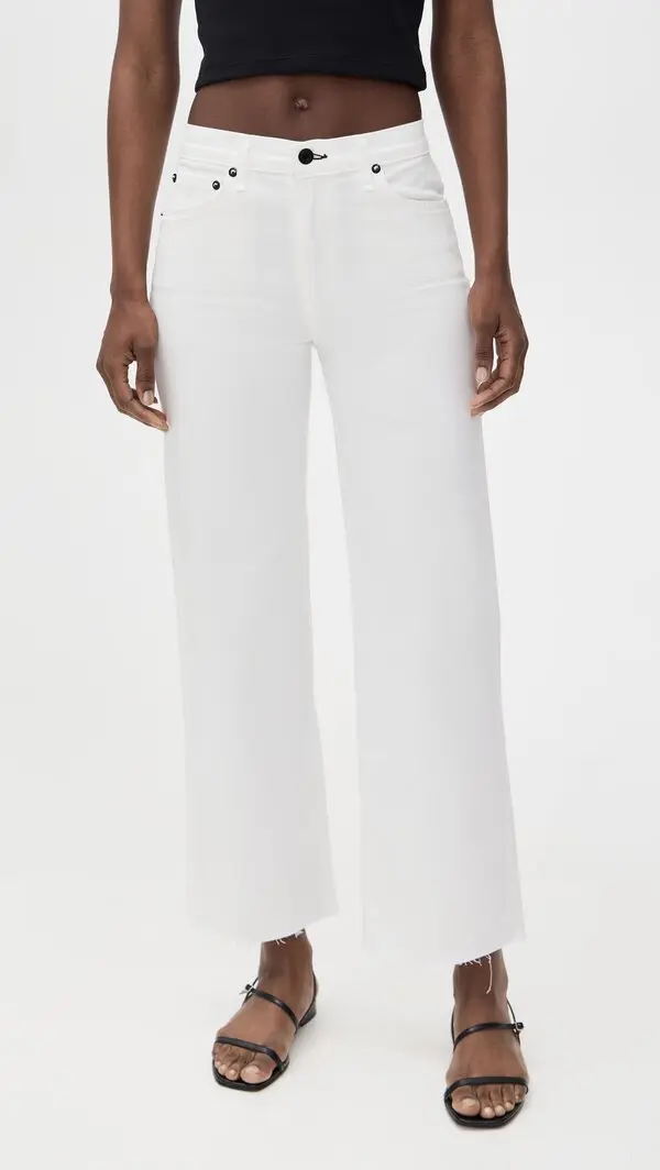 ASKK NY Crop Wide Leg Twill Pants