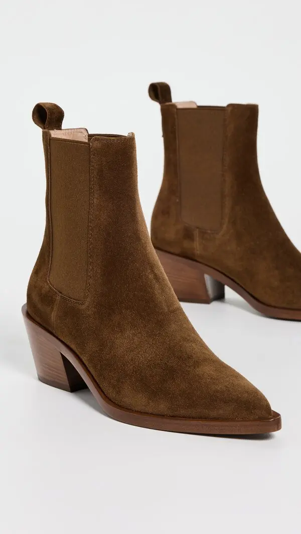 GIANVITO ROSSI Wylie Camoscio Stivale Booties - Texas