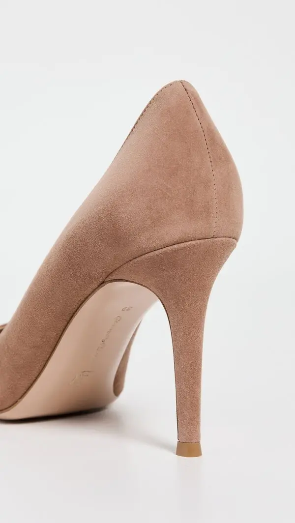 GIANVITO ROSSI 85mm Camoscio Pumps - Praline