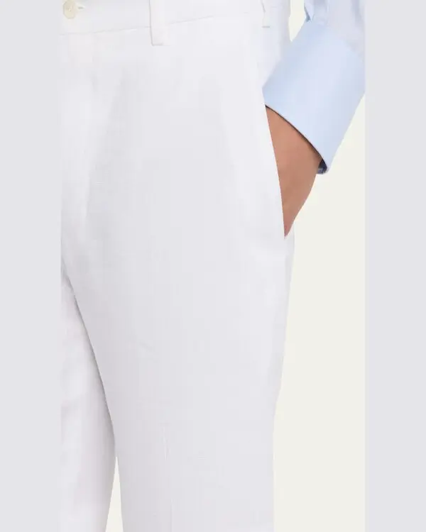 Anderson & Sheppard Linen Beach Shorts - White