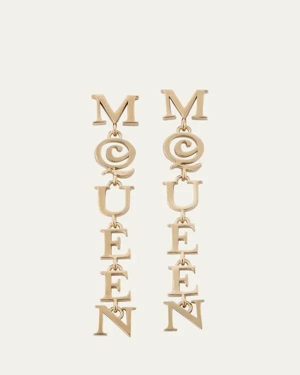 Alexander McQueen Logo Drop Earrings