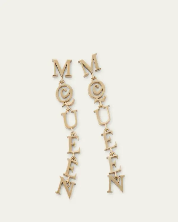 Alexander McQueen Logo Drop Earrings