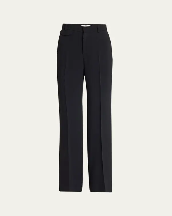 Chloé Soft Crepe Wide-leg Pants