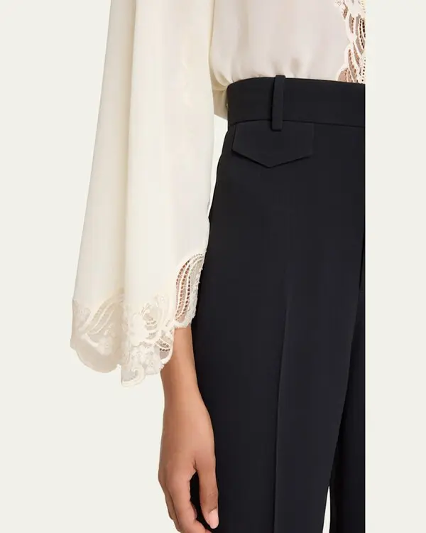 Chloé Soft Crepe Wide-leg Pants