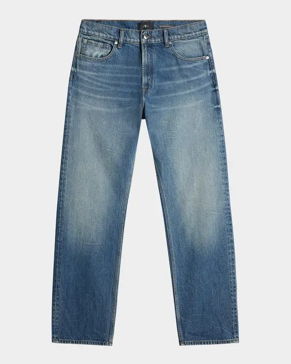 7 For All Mankind Modern Straight-leg Jeans - Mdblue