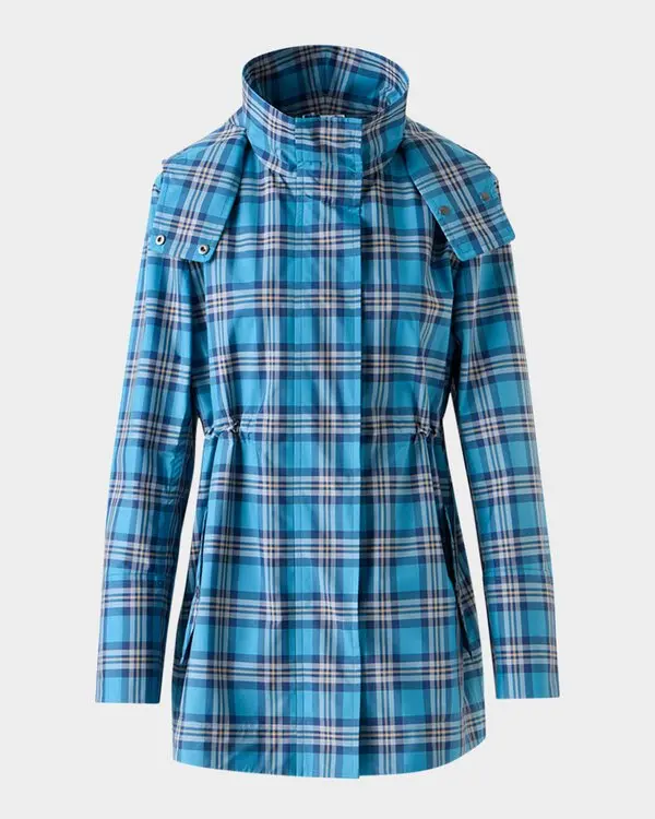 Akris Check Hooded Jacket - Multi