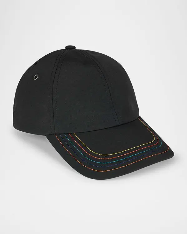Paul Smith Signature Stripe Stitch Baseball Cap - Black