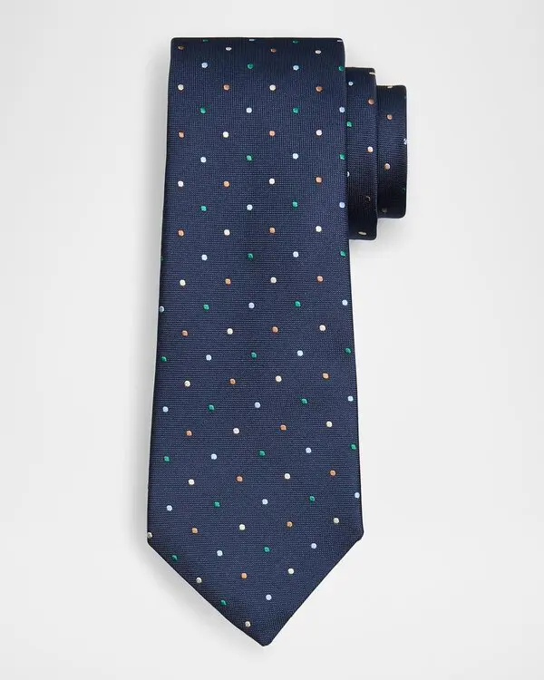 Paul Smith Silk Micro-polka Dot Neck Tie