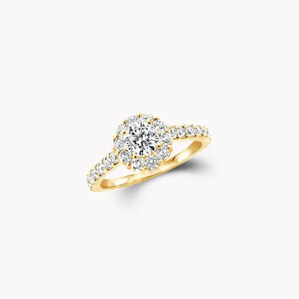 Graff Icon Round Diamond Engagement Ring - Yellow Gold