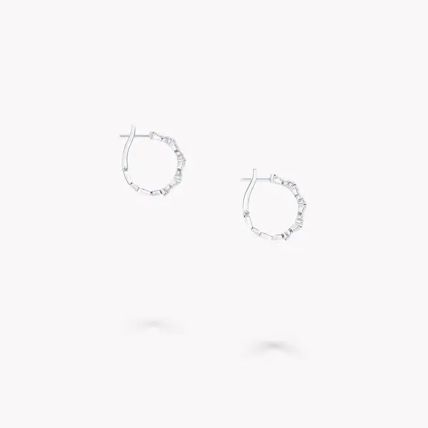 Graff Classic Butterfly Diamond Petite Hoop Earrings