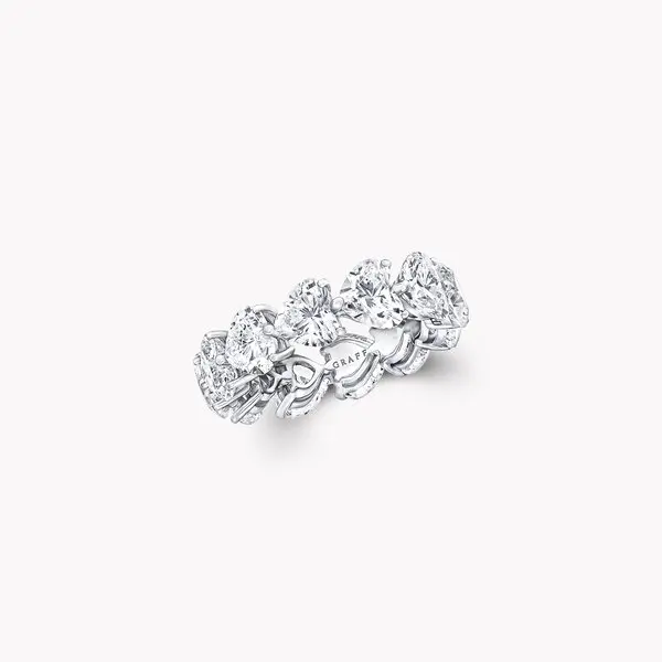 Graff Heart Shape Diamond Band - Platinum