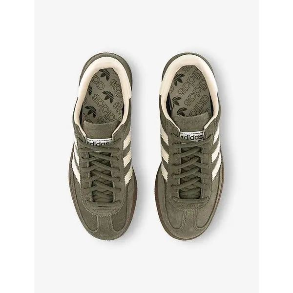 Adidas Handball Spezial Suede Trainers - Olive Strata Cream White