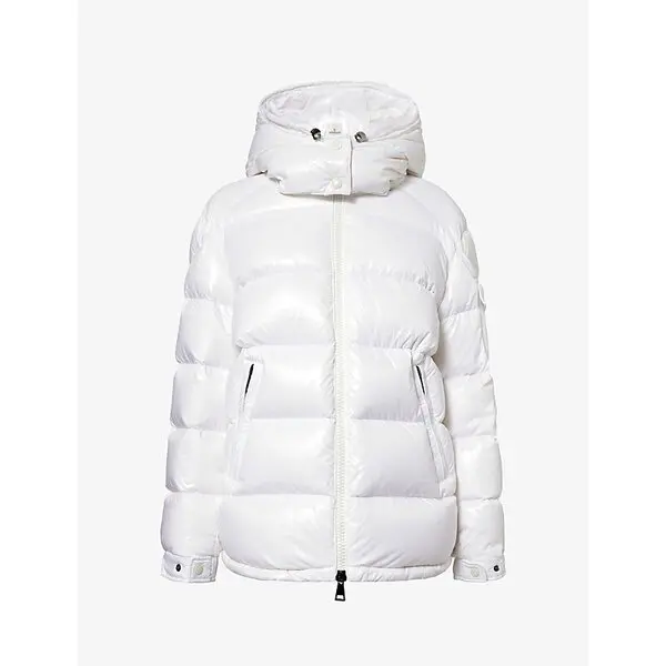 Moncler Maire Hooded Shell-down Jacket - White