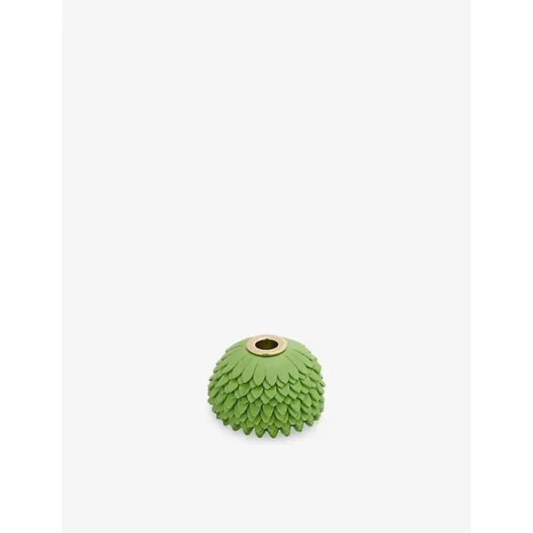 Loewe Flower Dice Leather And Brass Charm