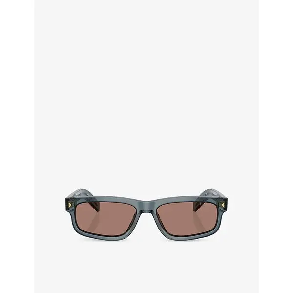 Prada Rectangle-frame Sunglasses - Blue