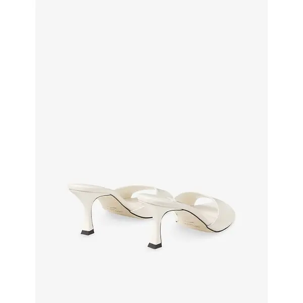 JIMMY CHOO Skye 70 Leather Heeled Sandals - Latte
