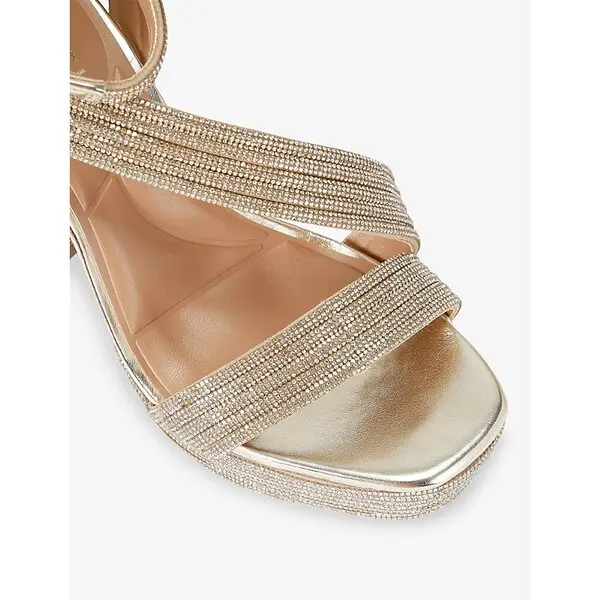 Carvela Gala Jewel-embellished Platform Sandals