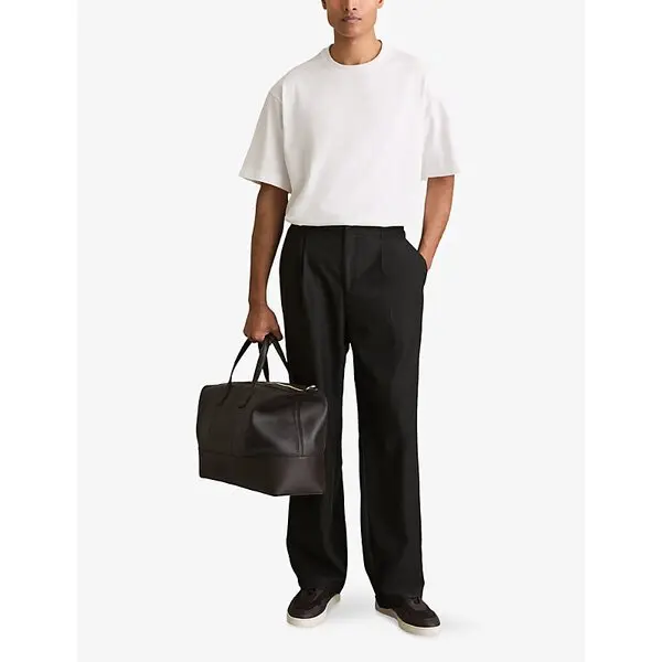 REISS Tate Relaxed-fit Short-sleeve Cotton T-shirt - White