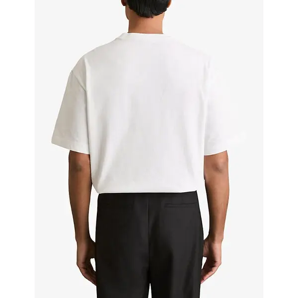 REISS Tate Relaxed-fit Short-sleeve Cotton T-shirt - White