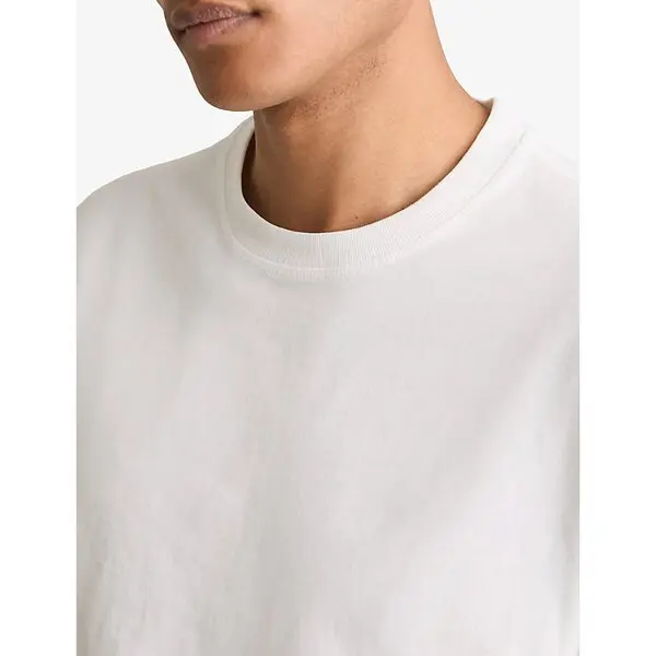 REISS Tate Relaxed-fit Short-sleeve Cotton T-shirt - White