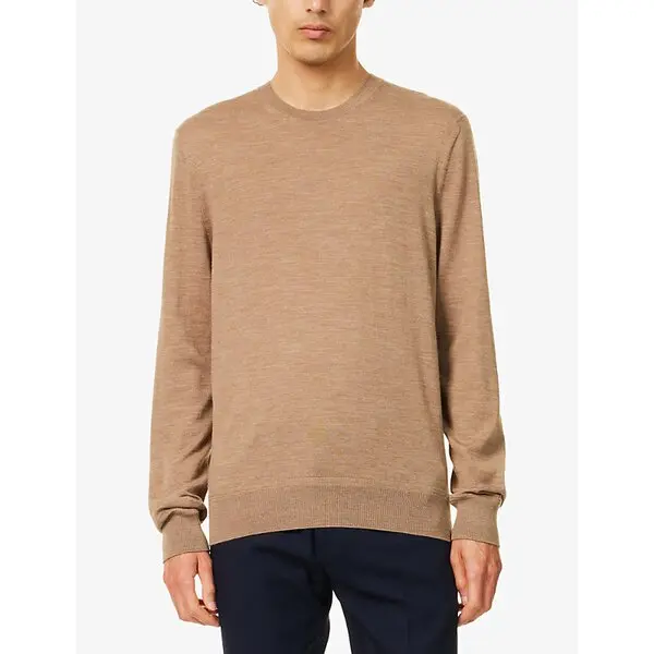 TOM FORD Long-sleeve Crew-neck Wool Jumper - Honey