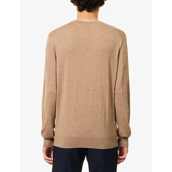 TOM FORD Long-sleeve Crew-neck Wool Jumper - Honey