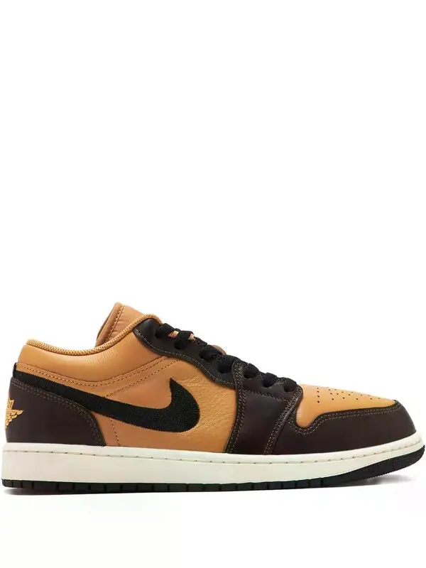 Nike Air Jordan 1 Low Leather Sneakers - Brown